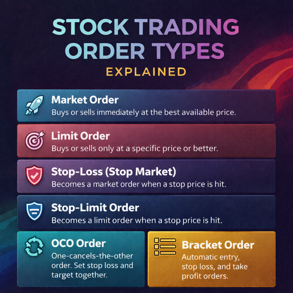 Stock Trading Order Types Explained: Market, Limit, Stop Loss, OCO & B ...